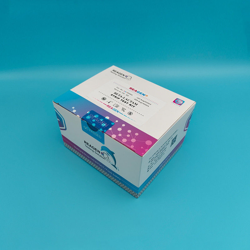 Trustworthy Accurate Beta-Lactams Strip Test Kit 0 - 50ppm For Milk Testing