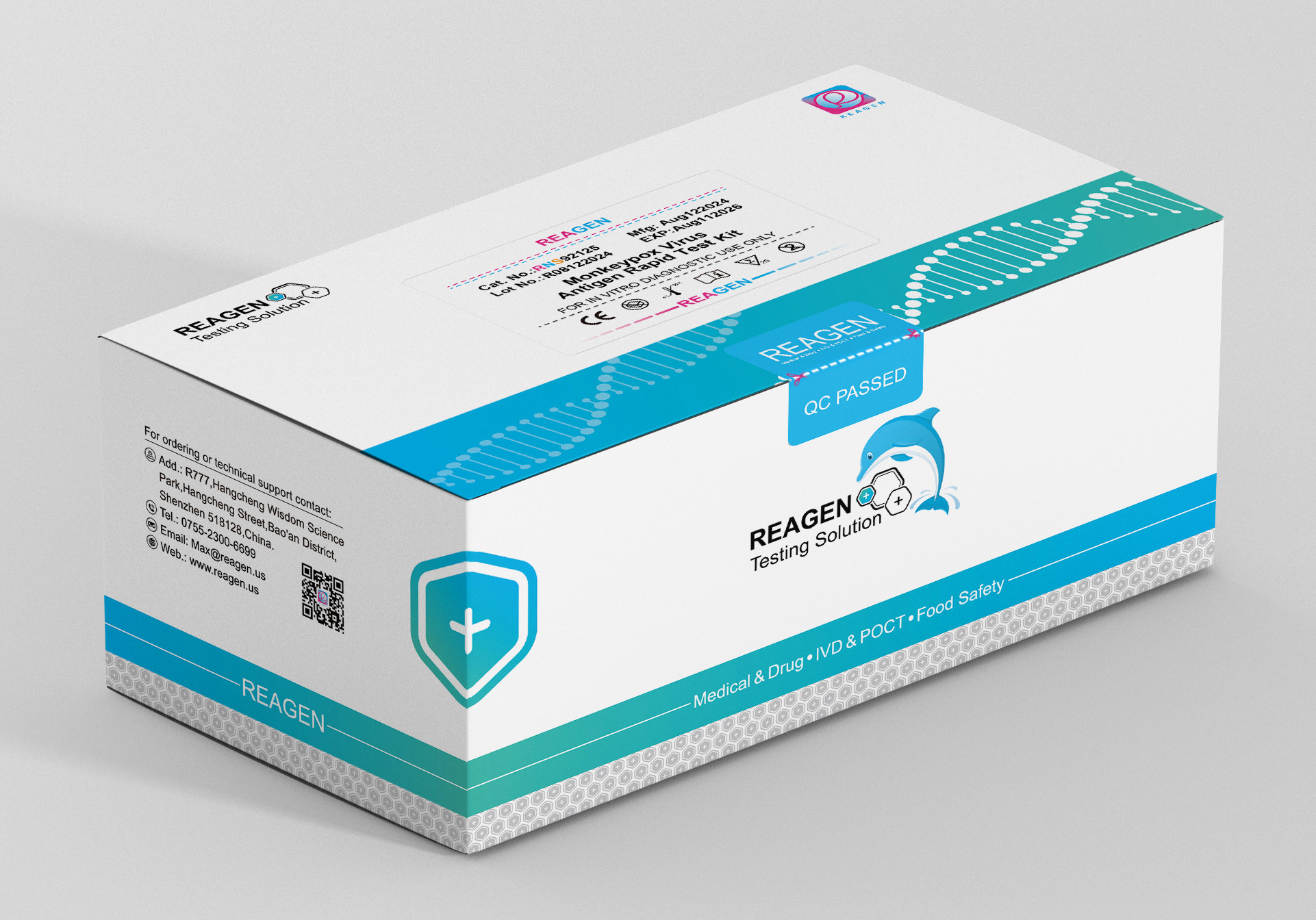 REAGEN Rapid Monkeypox Virus Antigen Rapid Test Kit 15 Minute