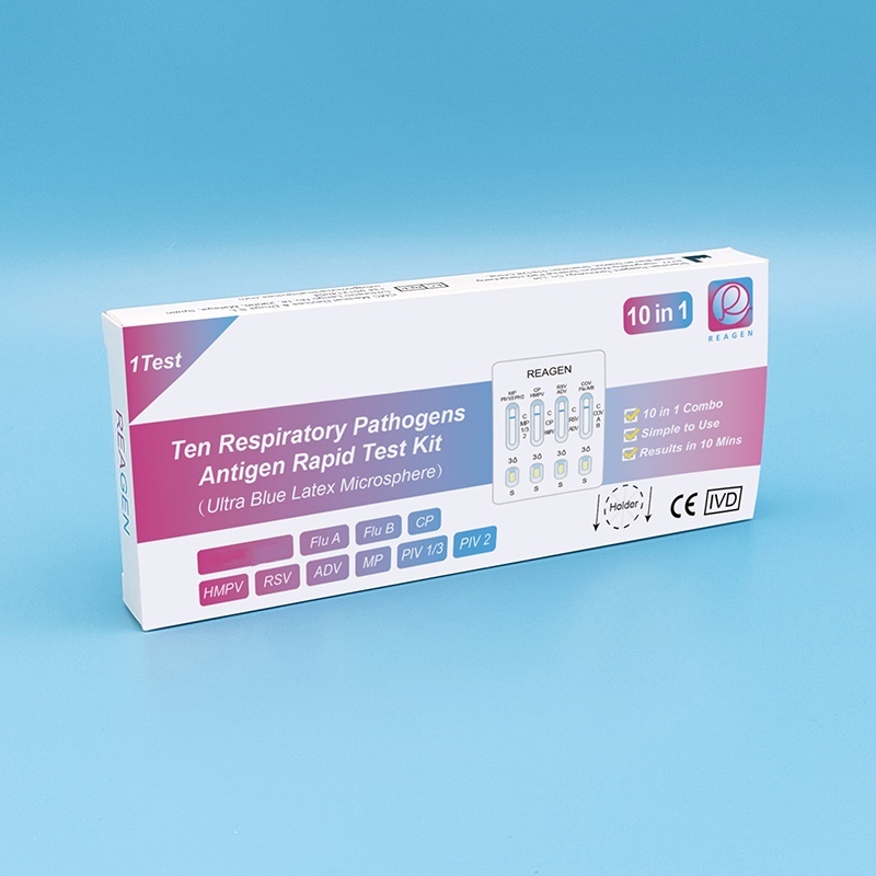 10 in 1 Respiratory Pathogens Antigen Rapid Test Kit with 2 Years Shelf ...