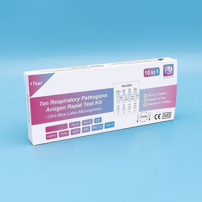 10 in 1 Respiratory Pathogens Antigen Rapid Test Kit with 2 Years Shelf ...